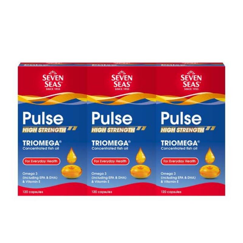 SEVEN SEAS PULSE HIGH STRENGTH TRIOMEGA 3x120S/ 120S | Shopee Malaysia