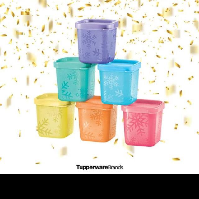 Tupperware Rainbow Cubes Gift Set 80ml (6pcs) | Shopee Malaysia