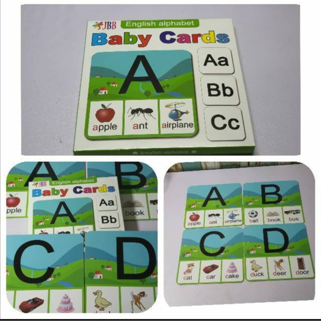 Flash Card Kad imbas kanak- kanak Flash Card Set Montessori menguatkan ...