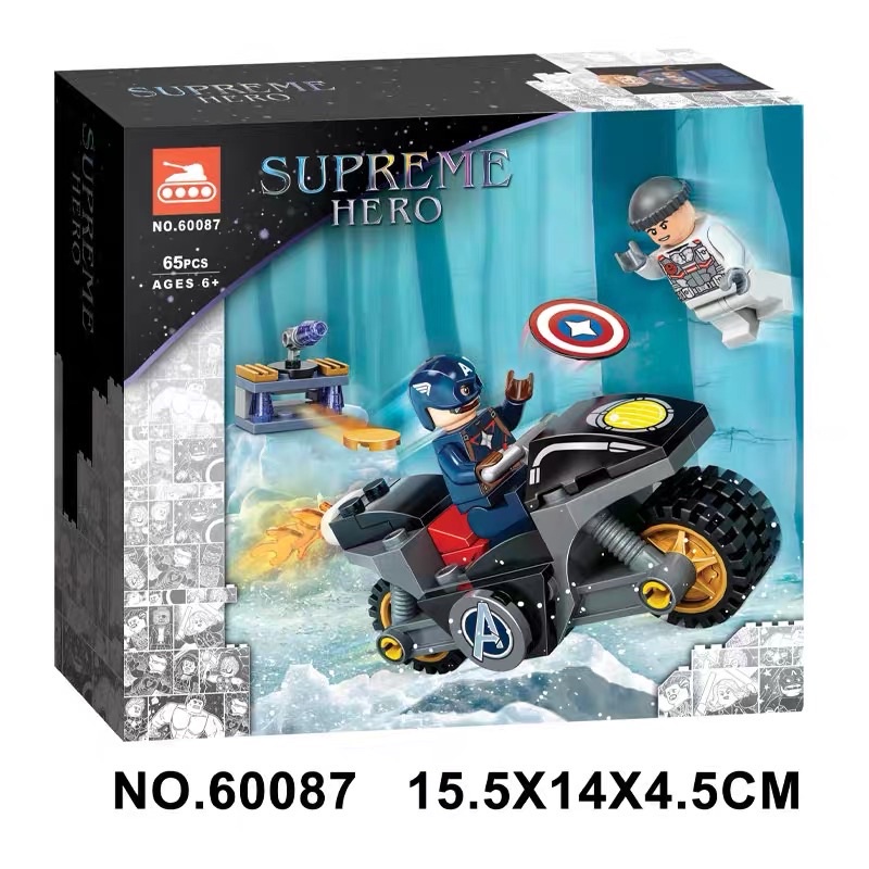 60087 SUPERHEROE: CAPTAIN AMERICA & HYDRA FACE-OFF BUILDING BLOCKS ...