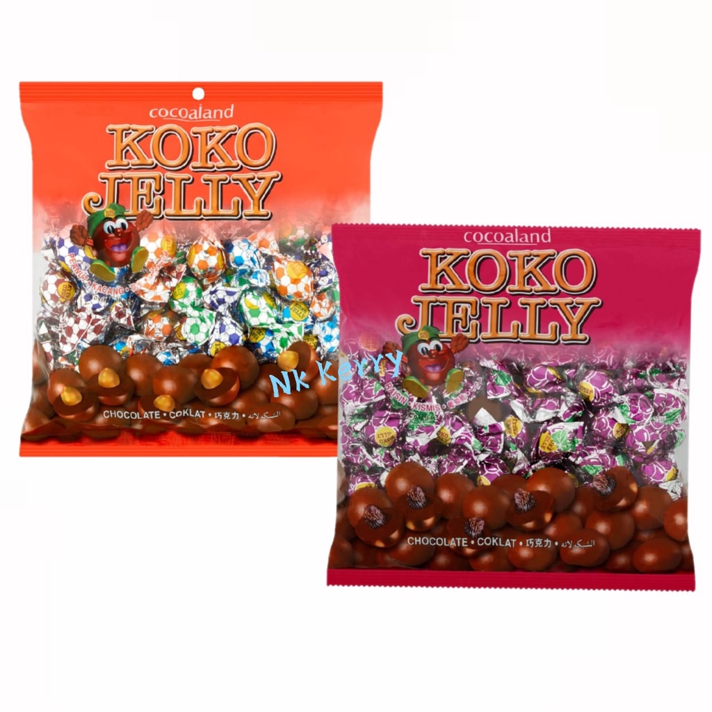 KOKO JELLY CHOCOLATE RAISIN / CHOCOLATE PEANUT 320G | Shopee Malaysia