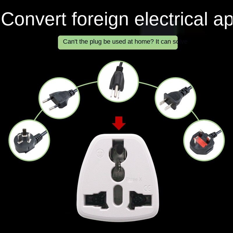 Universal 3 Pin Adapter Plug Malaysia China British Europe Travel ...