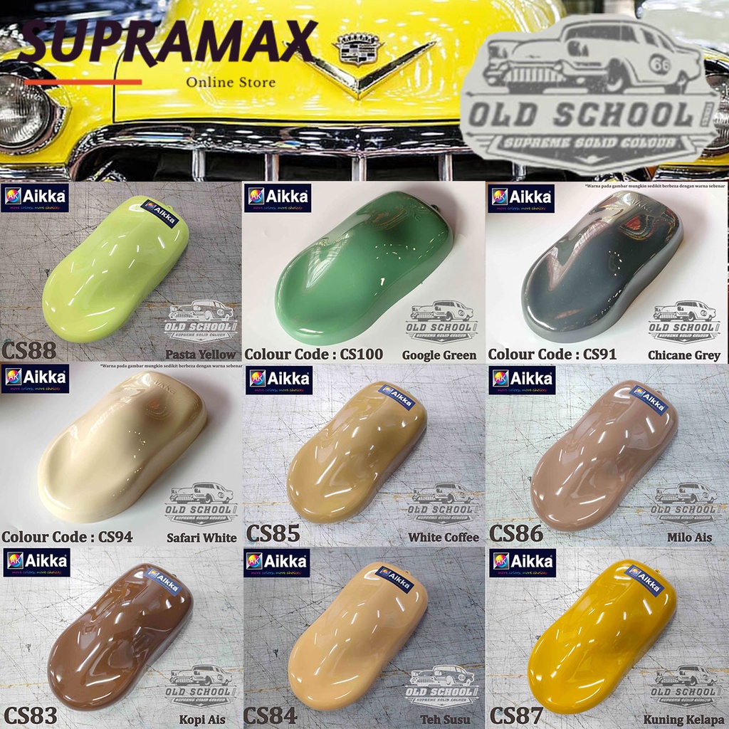 AIKKA Supreme Solid Color CS series / Cat Kereta SUPRAMAX | Shopee Malaysia