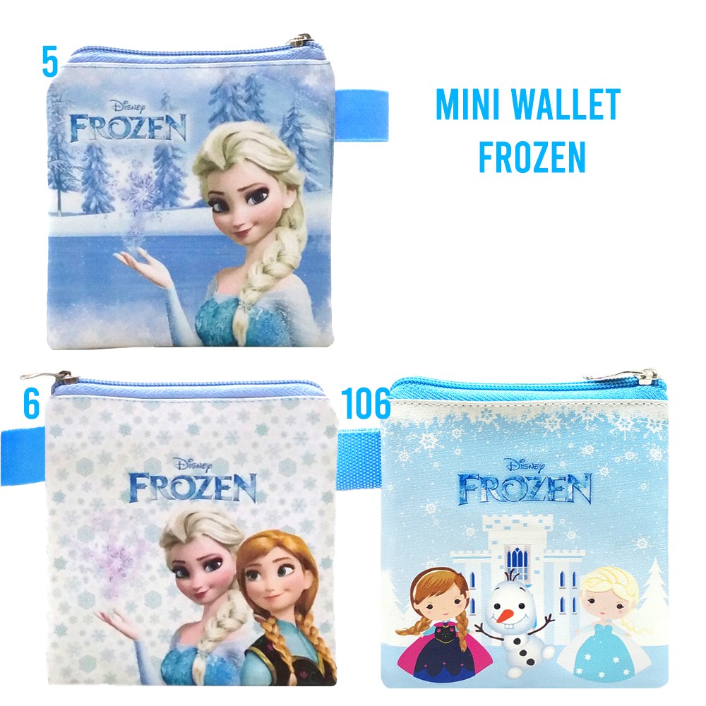 Mini Wallet Frozen Ana Light Blue Coin Purse Mini Wallet Character ...