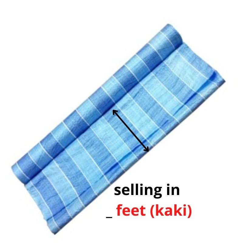 (1feet) X 6Feet Tarpaulin Sheet Canvas (Blue / White)/Kain Kalis air ...