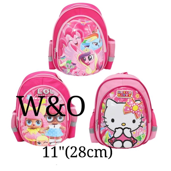 Little Pony Hello Kitty School Bag Backpack For Kids Kindergarten Beg ...