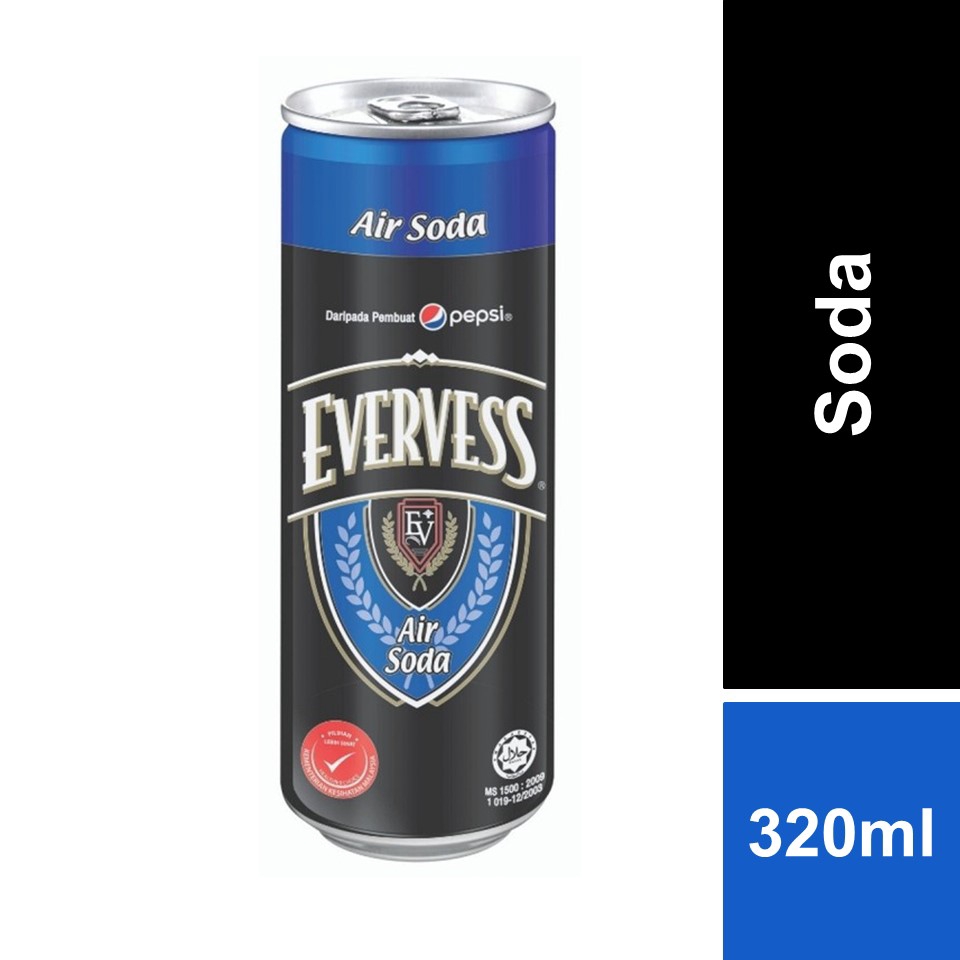Evervess Soda Can 320ml | Shopee Malaysia