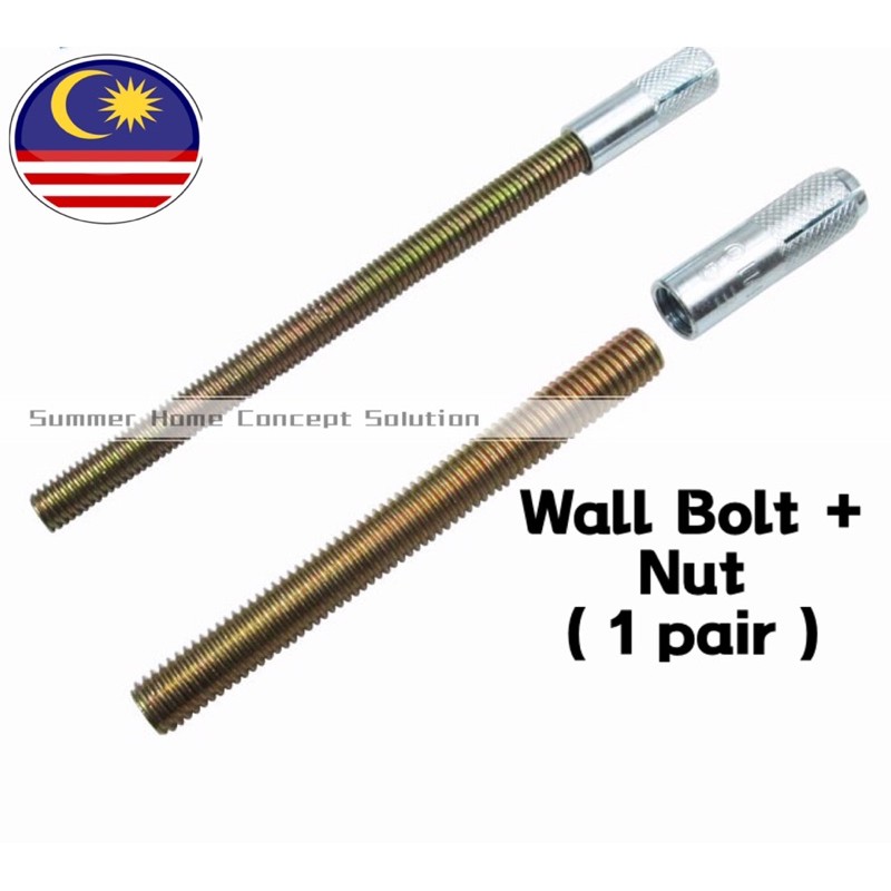 Accessory Floating Wall Shelf 1 Pair Wall Screw Bolt with Nut Hidden ...