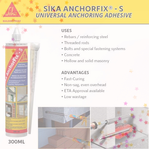Sika Anchor Fix AnchorFix-S Universal Anchoring Adhesive - 300ml ...