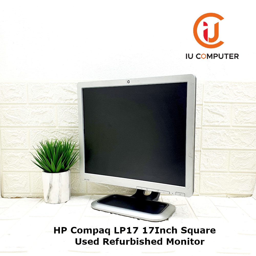 HP L17 17 INCH LCD SQUARE FLAT PANEL USED REFURBISHED MONITOR | Shopee ...