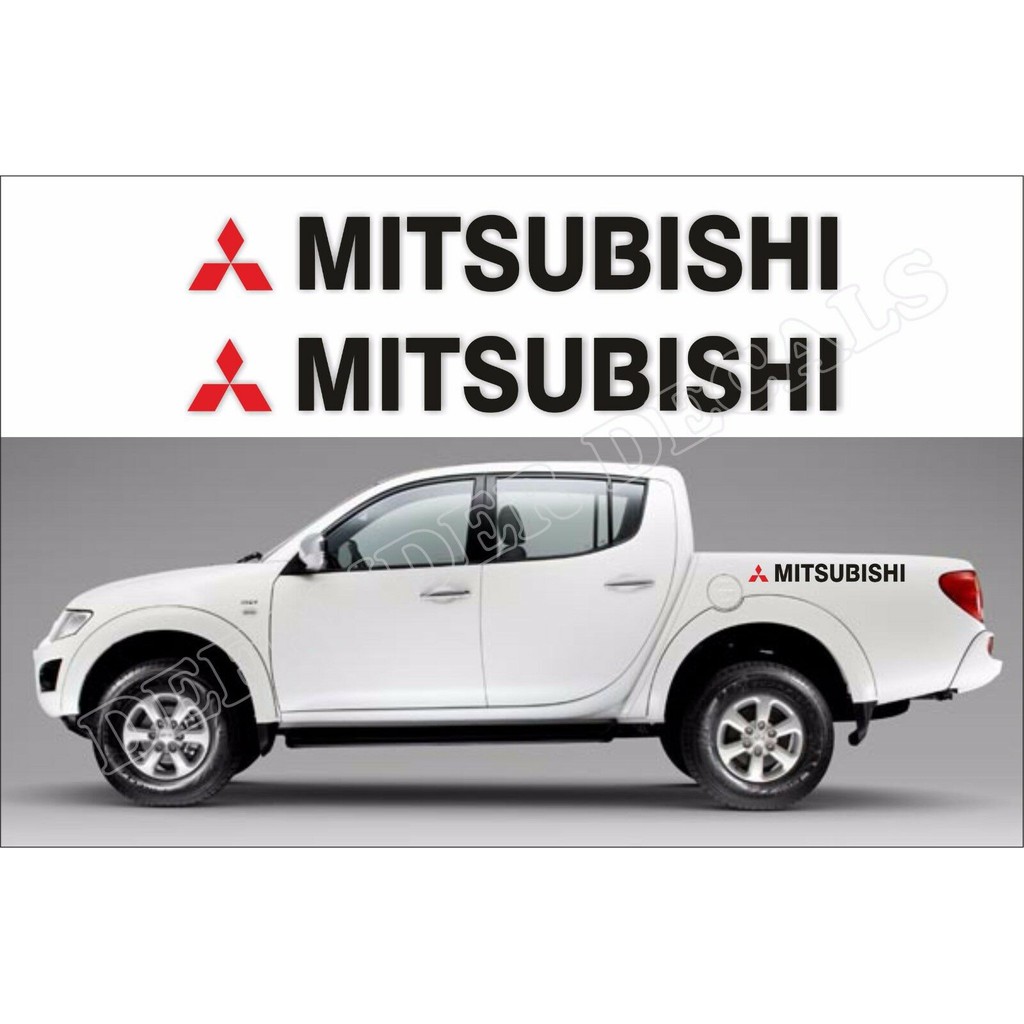 Mitsubishi L200 decals Truck bed side racing stripe stickers graphics ...