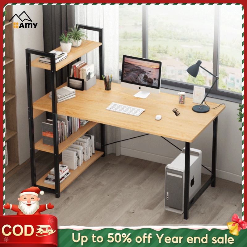 Amy 120cm Modern Computer Desk Study Deck Writing Desk Office Table ...