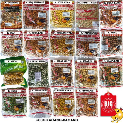 500g Kacang Pelbagai Variety of Peanut[Kacang Santong, Sepat Kulit ...