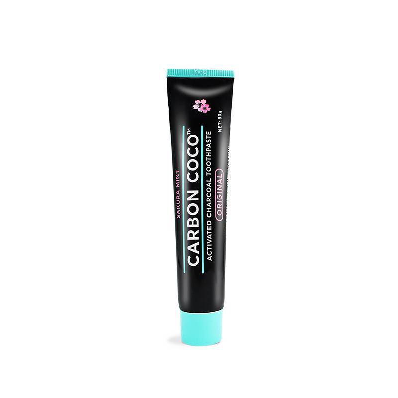 Carbon Coco - Activated Charcoal Toothpaste fluoride free (Sakura Mint) | Shopee Malaysia