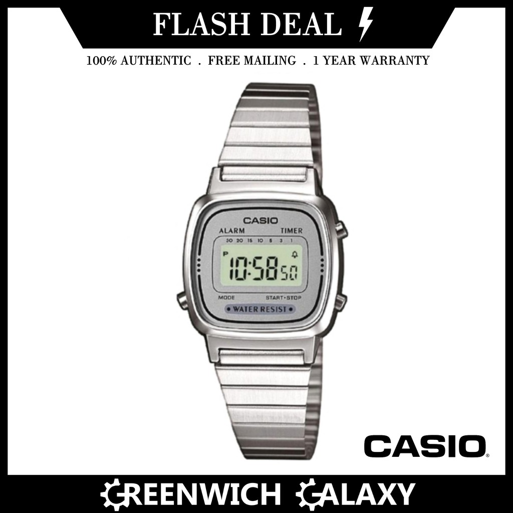Casio Small Vintage Digital Watch (LA670WA-7D) | Shopee Malaysia