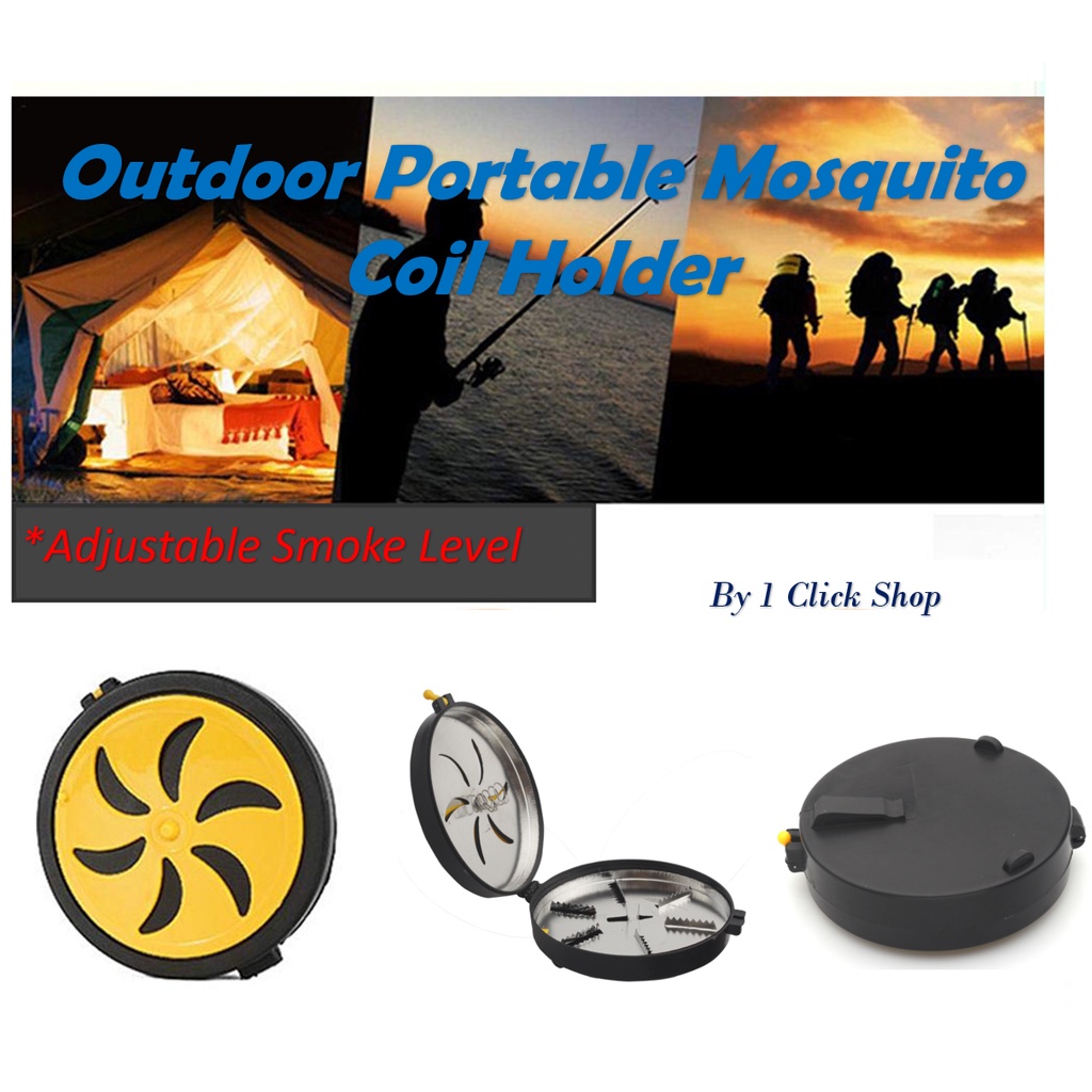 Outdoor Portable Mosquito Coil Box Holder Incense Burner Plate Insect ...