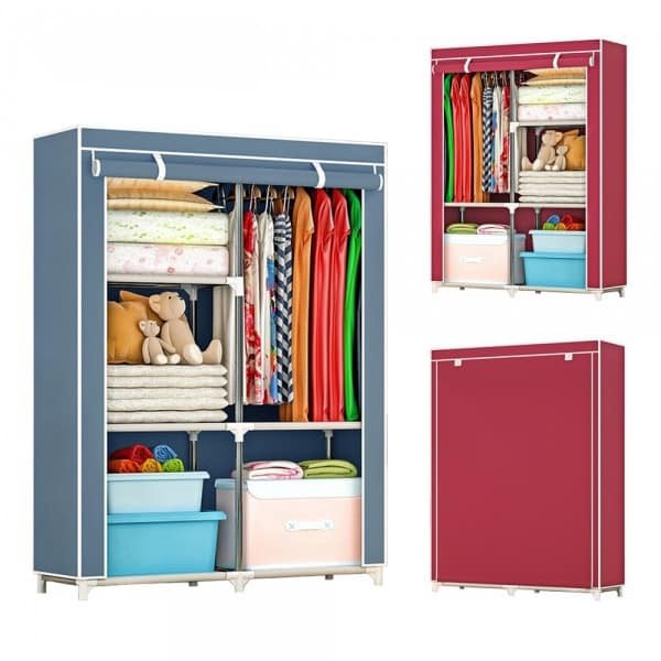 Super Single Size Cupboard Wardrobe Storage Cabinet Organizer Clothes ...