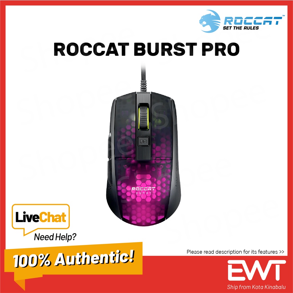 Roccat Burst Pro Gaming Mouse 100% GENUINE! | Shopee Malaysia
