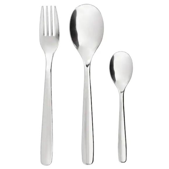 IKEA MOPSIG 12-piece cutlery set / Set Sudu IKEA | Shopee Malaysia