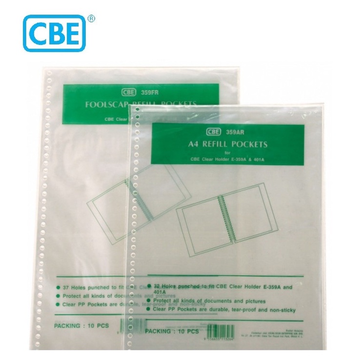 CBE 359A 359AR 359F 359FC Refill Pocket Clear Holder Ring File ...