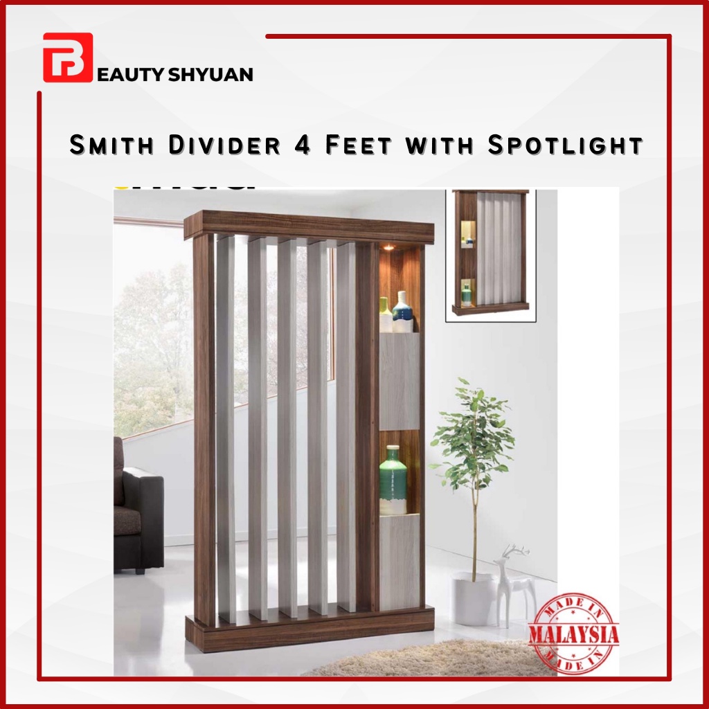 SMITH 4FT Partition Divider With Spotlight Shelf Divider Partition ...
