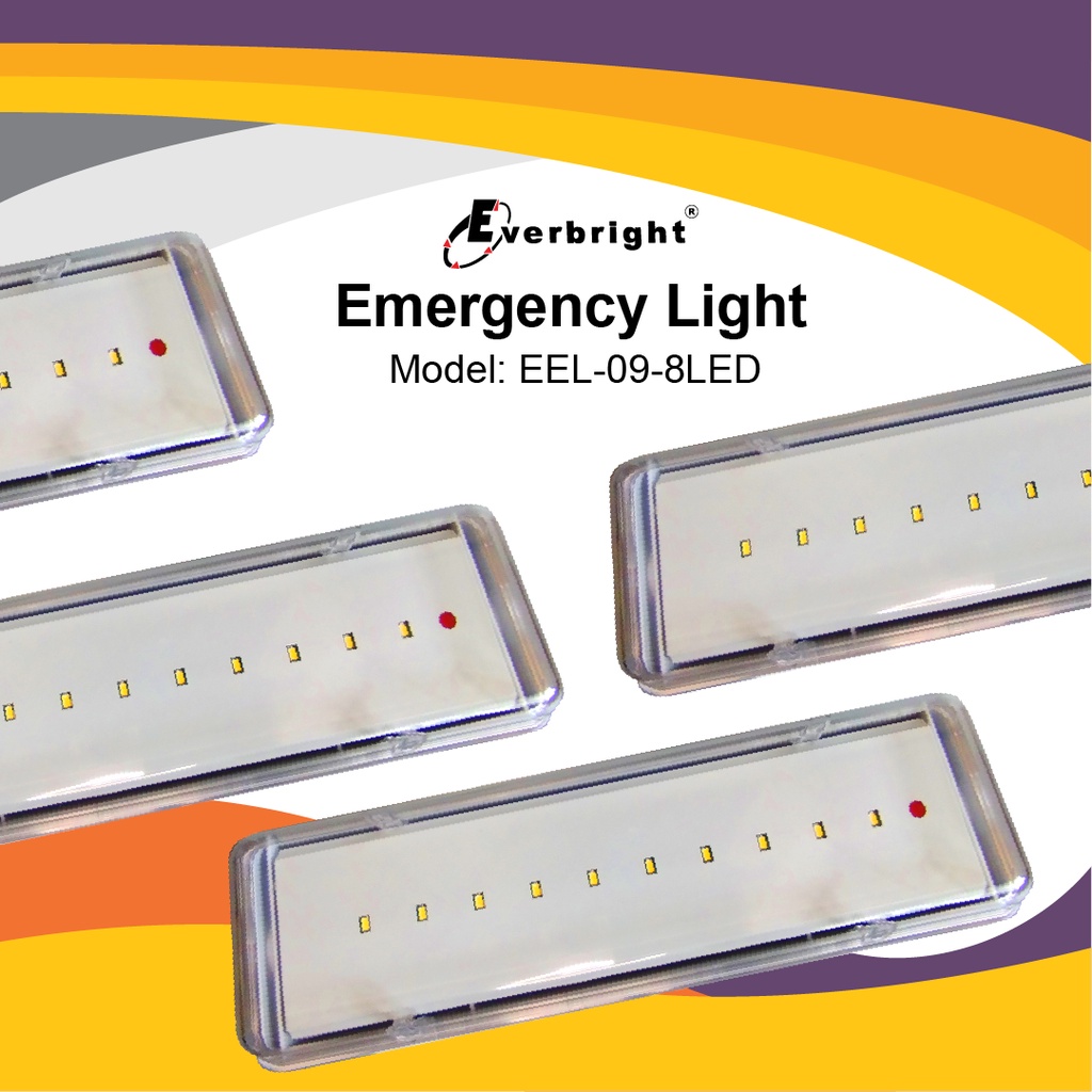 EVERBRIGHT Surface Mounted 10 LED chips Emergency Light come with ...
