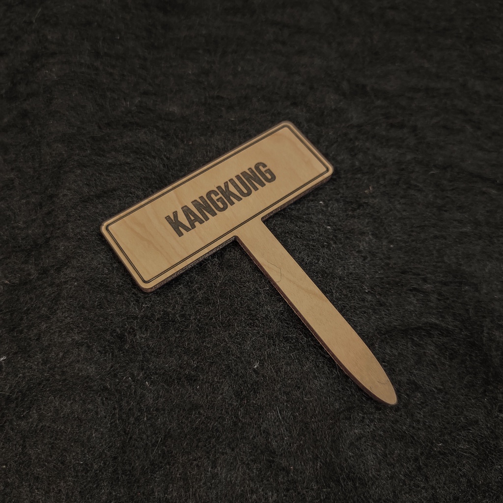 Label Pokok Kayu /Plant Tag/Plant Label/Penanda Pokok/Plant Tag / Plant ...