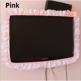24-65 Inch TV Fabric Protective Cover TV Cover Lace LCD Monitor Cover ...