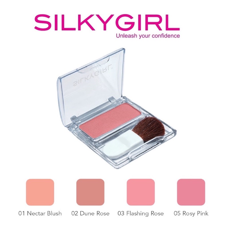 Silkygirl Blush Hour Silky Girl Blusher Nectar Dune Rose | Shopee Malaysia