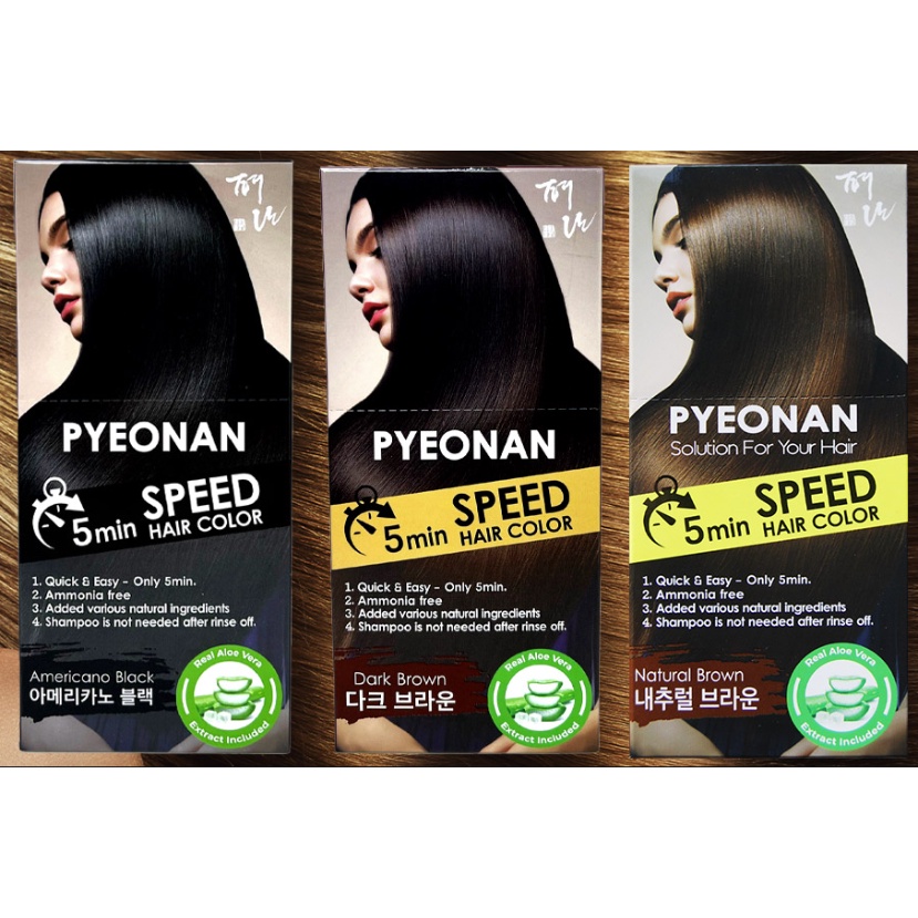Pyeonan Speed Hair Color (25g/sachet) (5 Sachets/box) | Shopee Malaysia