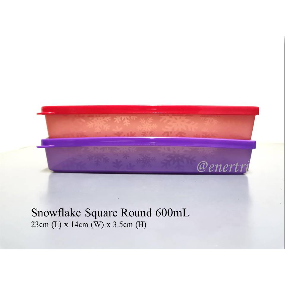 Tupperware Snowflake Food Storage Container 600mL | Shopee Malaysia