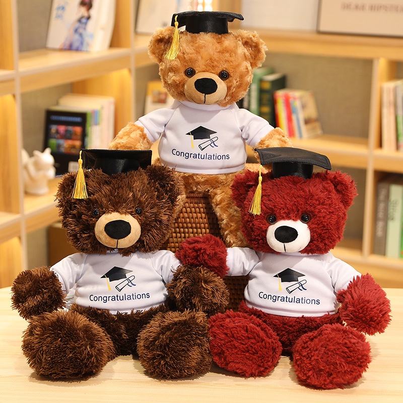 Graduation Teddy Bear Plush Toy For Students Soft Plush Bear with ...