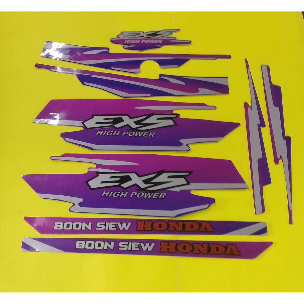 20230830-303a STICKER HONDA EX5 C100 ORACAL CLEAR COATED Body Sticker ...