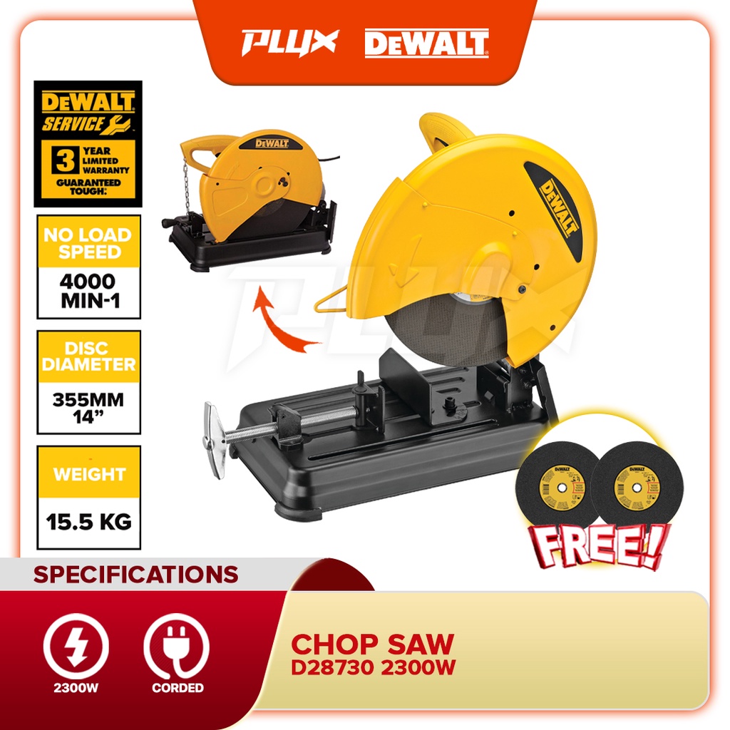 DEWALT D28730-XD 2300W 14 Inch / 355mm Chop Saw Replace D28720 Free ...