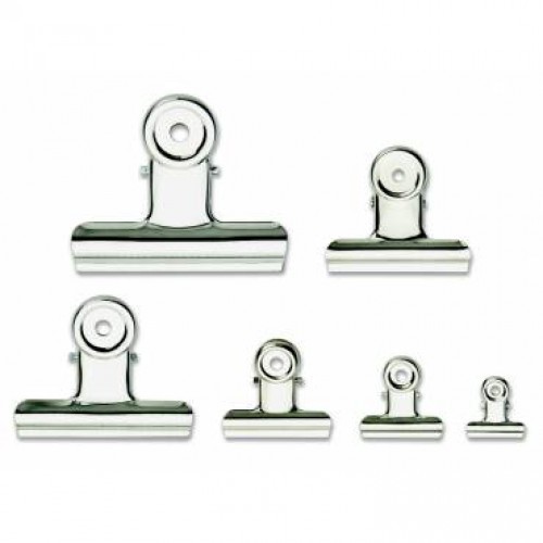 CHROME SPRING CLIP/LETTER CLIP/ROUND CLIP 22MM/38MM/50MM/75MM KLIP BESI ...