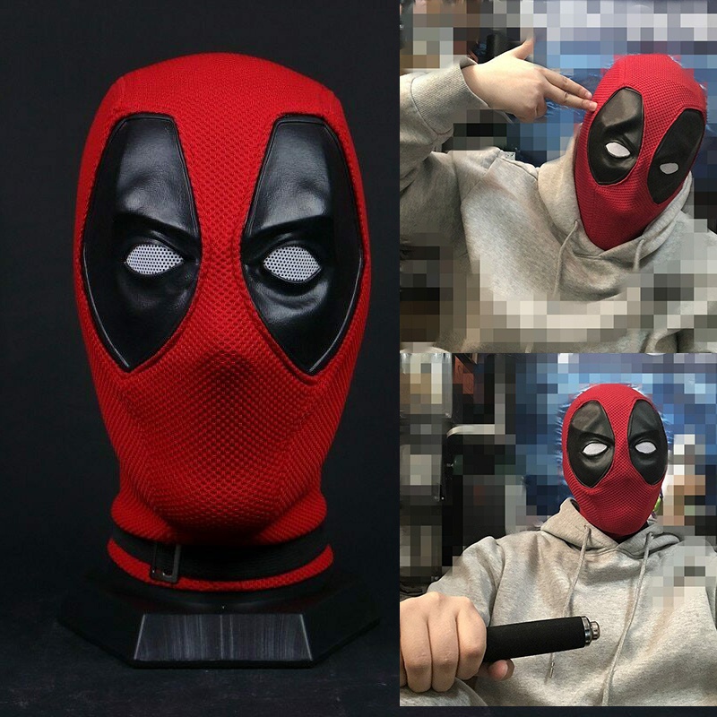 Costume Props Deadpool Cosplay Nylon Mask Knitted Mesh Party Carnival ...