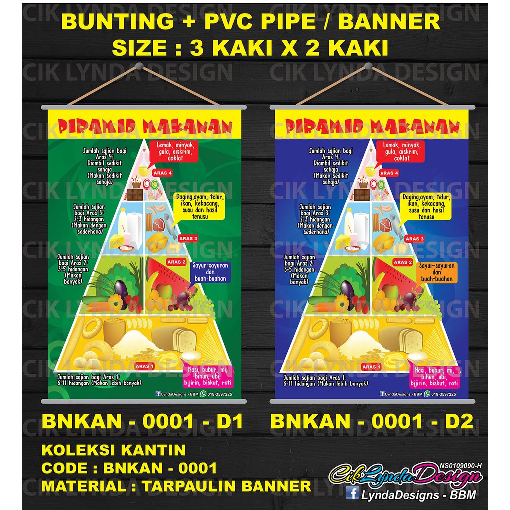 PRE-ORDER - BUNTING + PVC PIPE - KOLEKSI KANTIN SEKOLAH | Shopee Malaysia