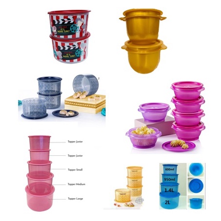 Tupperware One Touch Topper 600ml/ 950ml/ 1.4L/ 2.0L OR One touch Bowl | Shopee Malaysia
