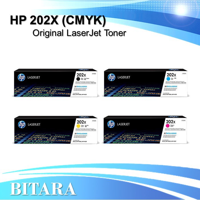 HP 202X High Yield Black / Cyan / Magenta / Yellow Original LaserJet ...