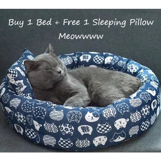 * READY STOCK* Pet Cat Bed /Kawaii Bed Free Pillow/ Soft comfortable ...