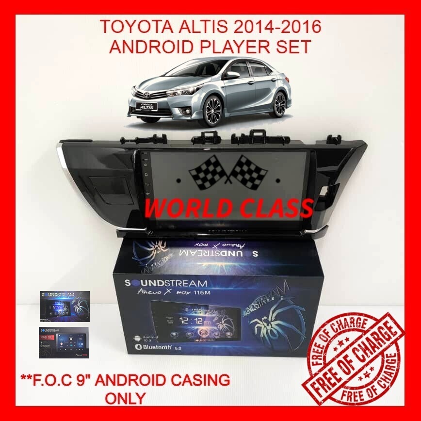 TOYOTA ALTIS 2014-2016 SOUNDSTREAM 10" ANDROID IPS PLAYER FULL HD ...