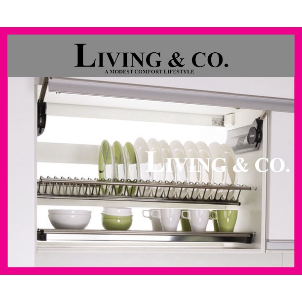 Kabinet Almari Rak Gantung Dapur Pinggan/ Kitchen Cabinet Dish Rack ...