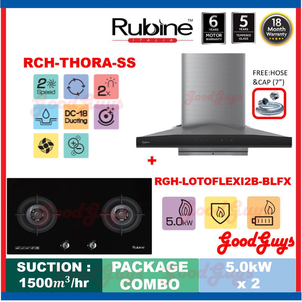 [Seller's Own Fleet] RUBINE RCH-THORA-SS HOOD AND RGH-LOTOFLEXI2B-BLFX ...