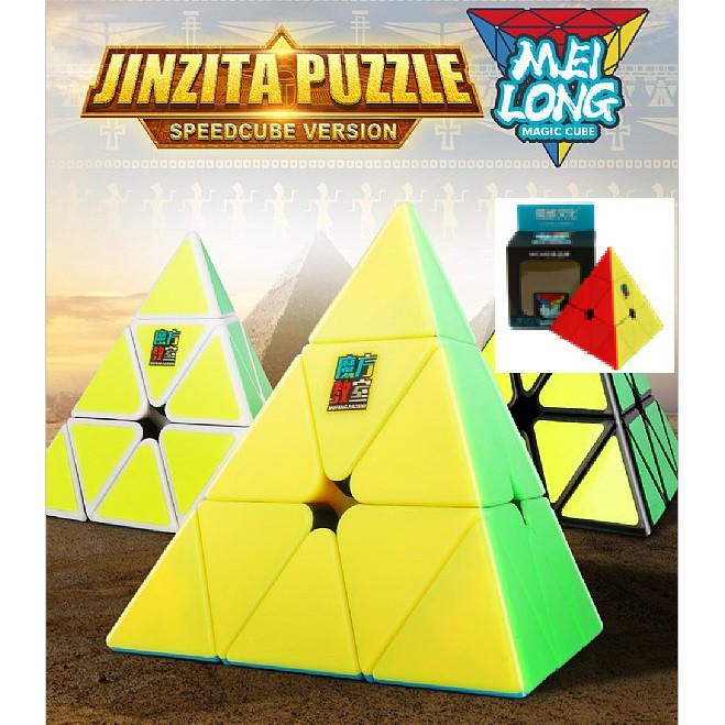 [Ready Stock in M'sia] MoYu MeiLong Pyraminx Stickerless Magic Cube ...