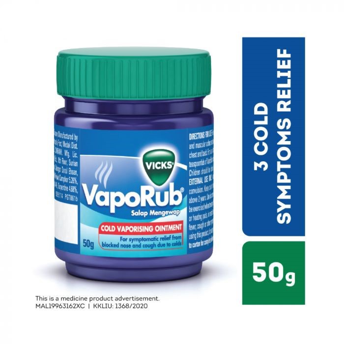 Vicks VapoRub Cold Vaporising Ointment 50g | Shopee Malaysia
