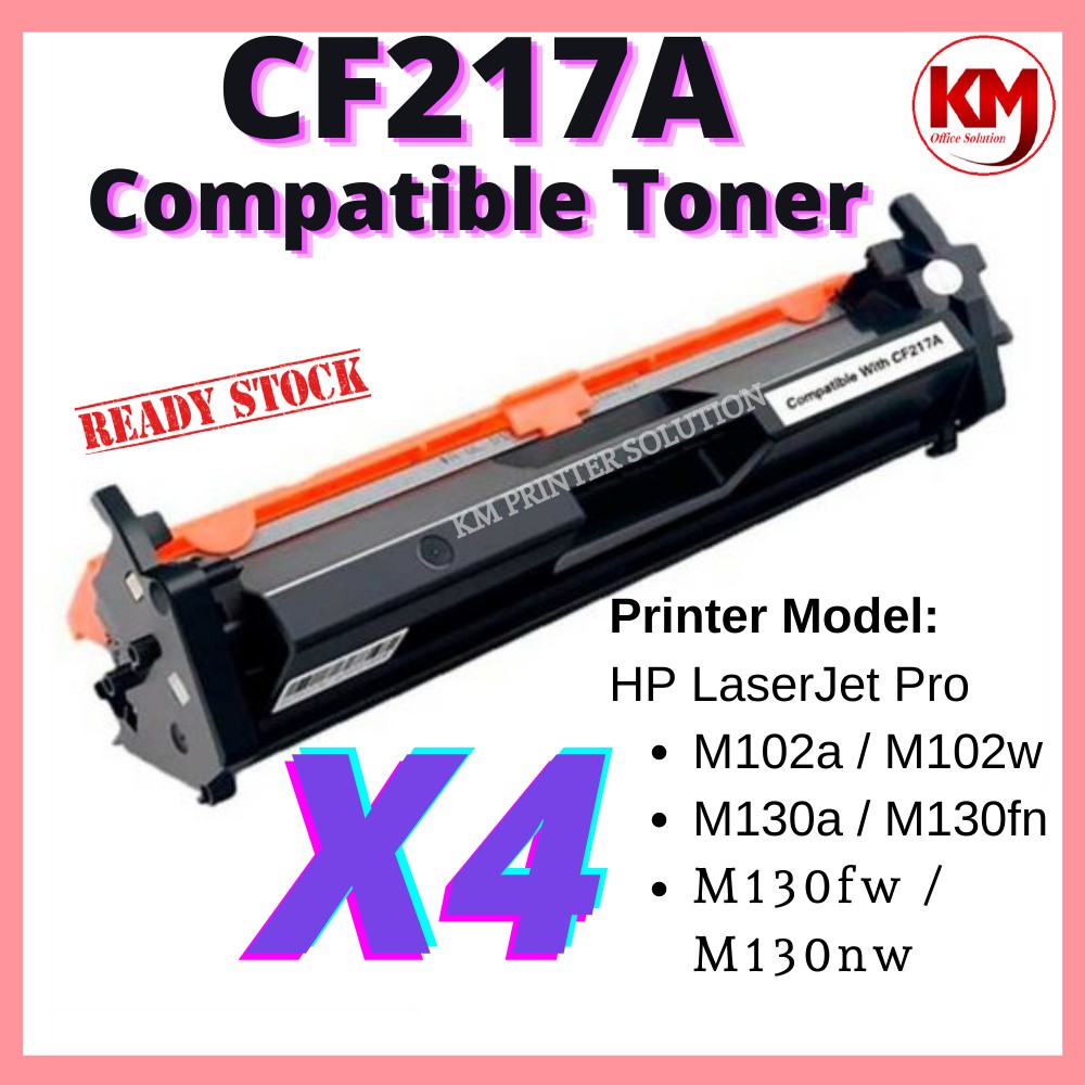 CF217A Compatible Toner HP 17A Cartridge LaserJet Pro M102 M102a M102w ...