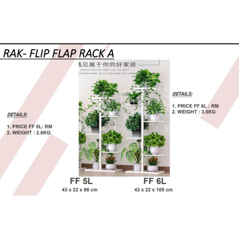 FLIP FLAP RACK 5L [ GARDEN RACK] [READY STOCK] | Shopee Malaysia