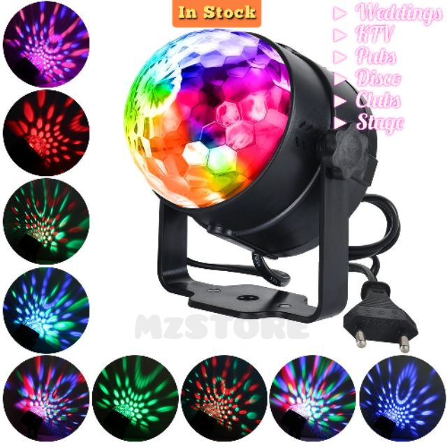 【With Remote Controller】Mini RGB LED Party Light Pub Disco Party Effect ...