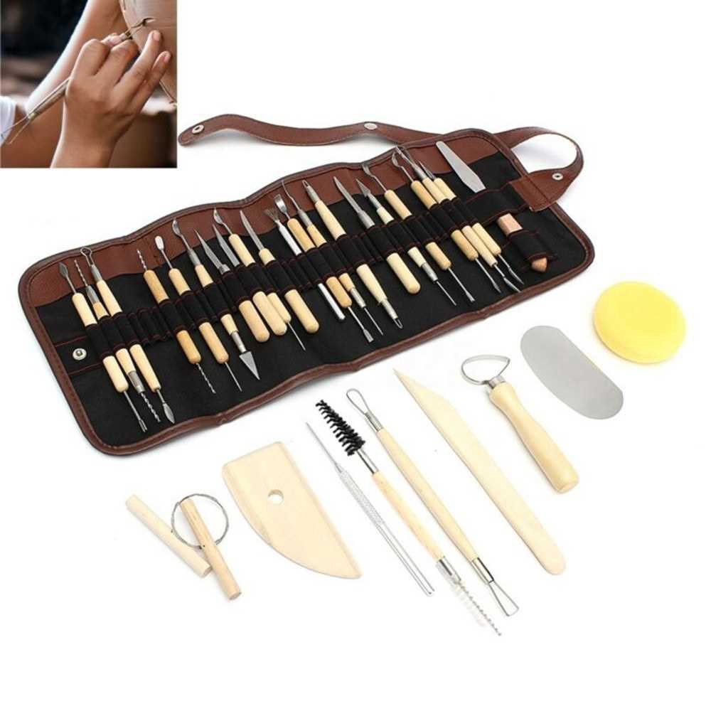 31Pcs Sculpting Tools Roll Pottery Clay Sculpture Carving Modelling ...