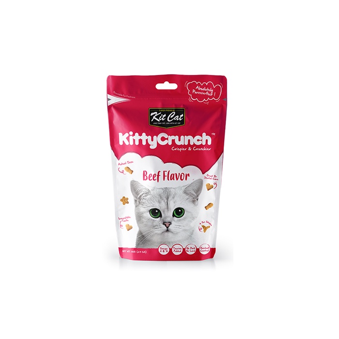 Kit Cat Kitty Crunch Beef Flavor 60g Cat Treats | Shopee Malaysia